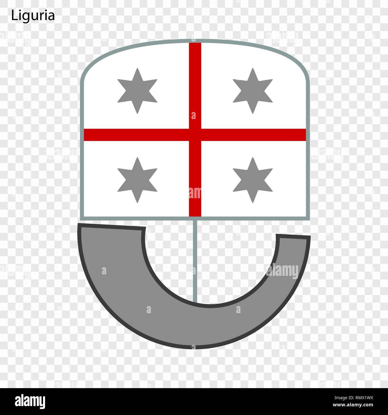 Emblem of Liguria, province of Italy. Vector illustration Stock Vector ...