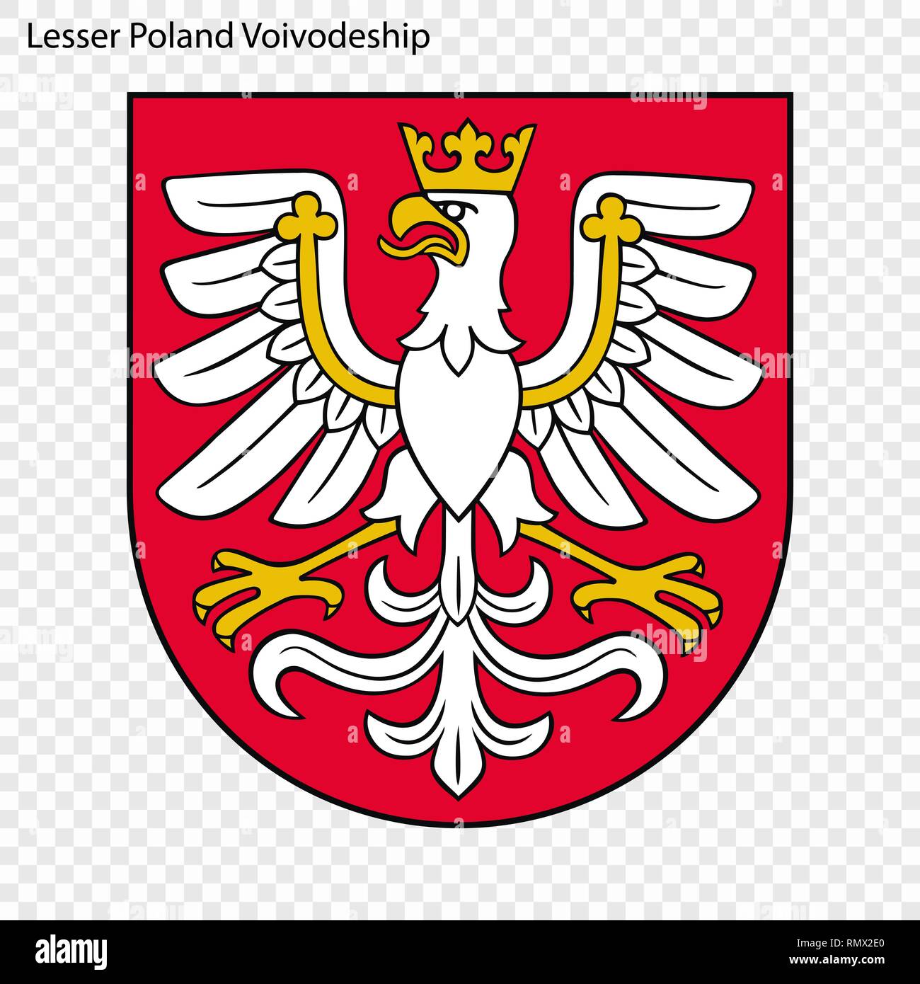 Emblem of Lesser Poland Voivodeship, state of Poland. Vector ...
