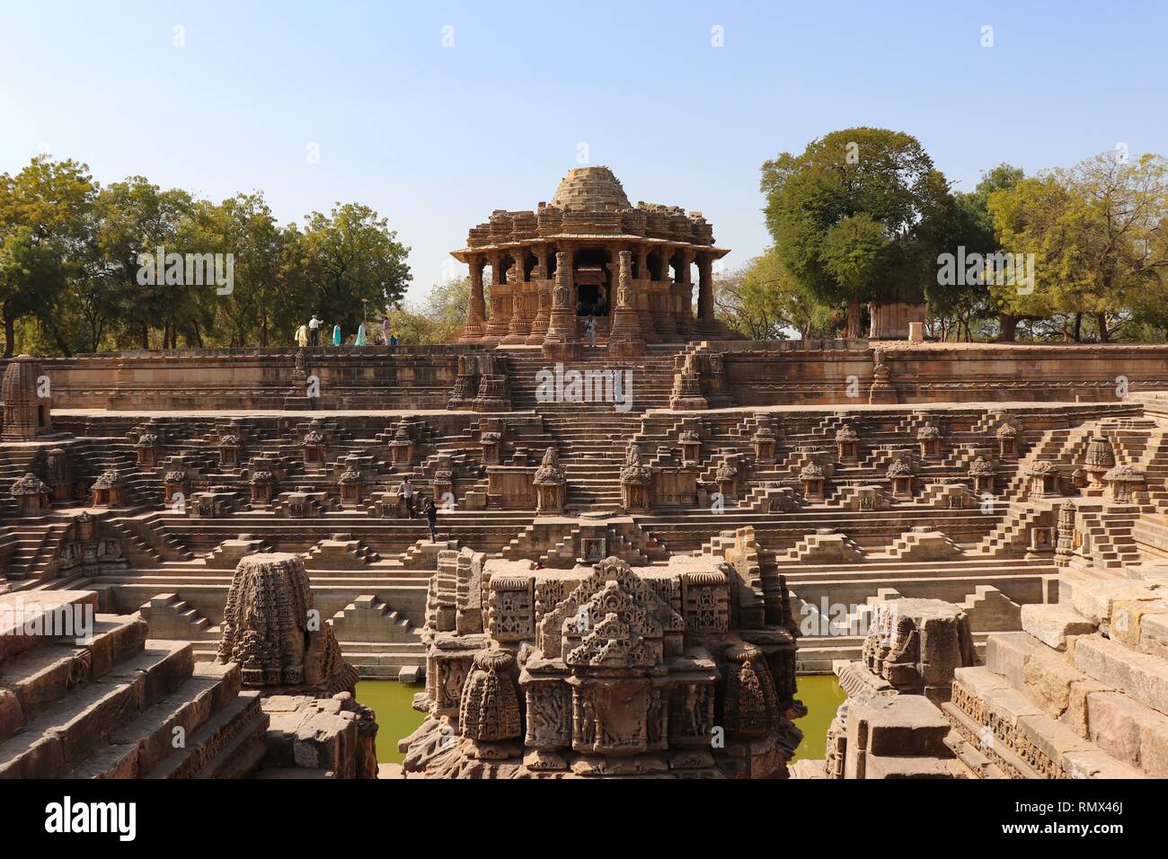 Architectural details of the Sun Temple,Modhera-Gujarat-India Stock ...