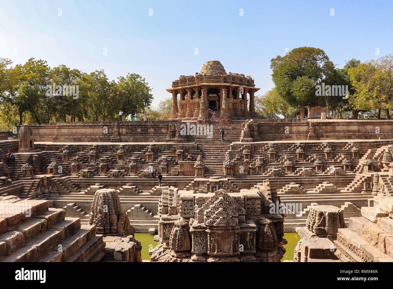 Architectural details of the Sun Temple,Modhera-Gujarat-India Stock ...
