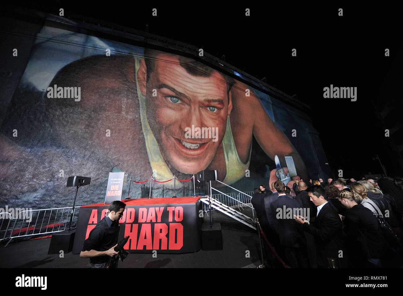 Bruce Willis Poster for Die Hard at the A Good Day To Die Hard mural ...