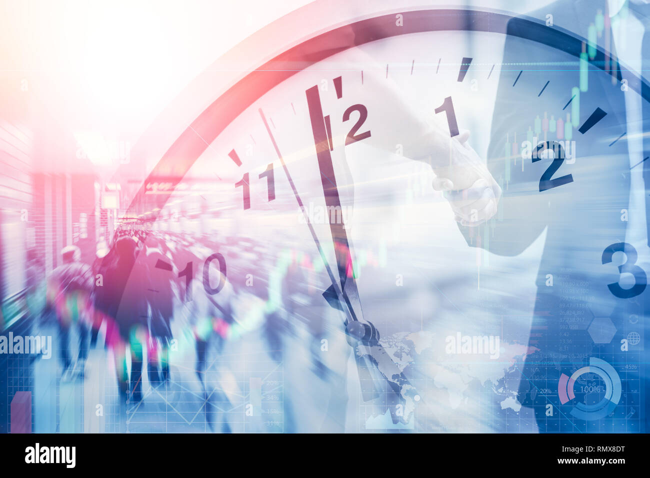 Money time clock business hi-res stock photography and images - Alamy