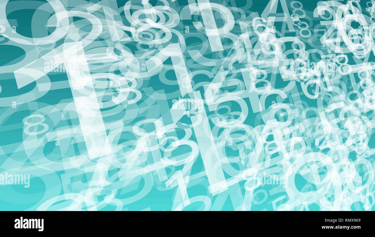 Digital numbers Stock Vector Images - Alamy