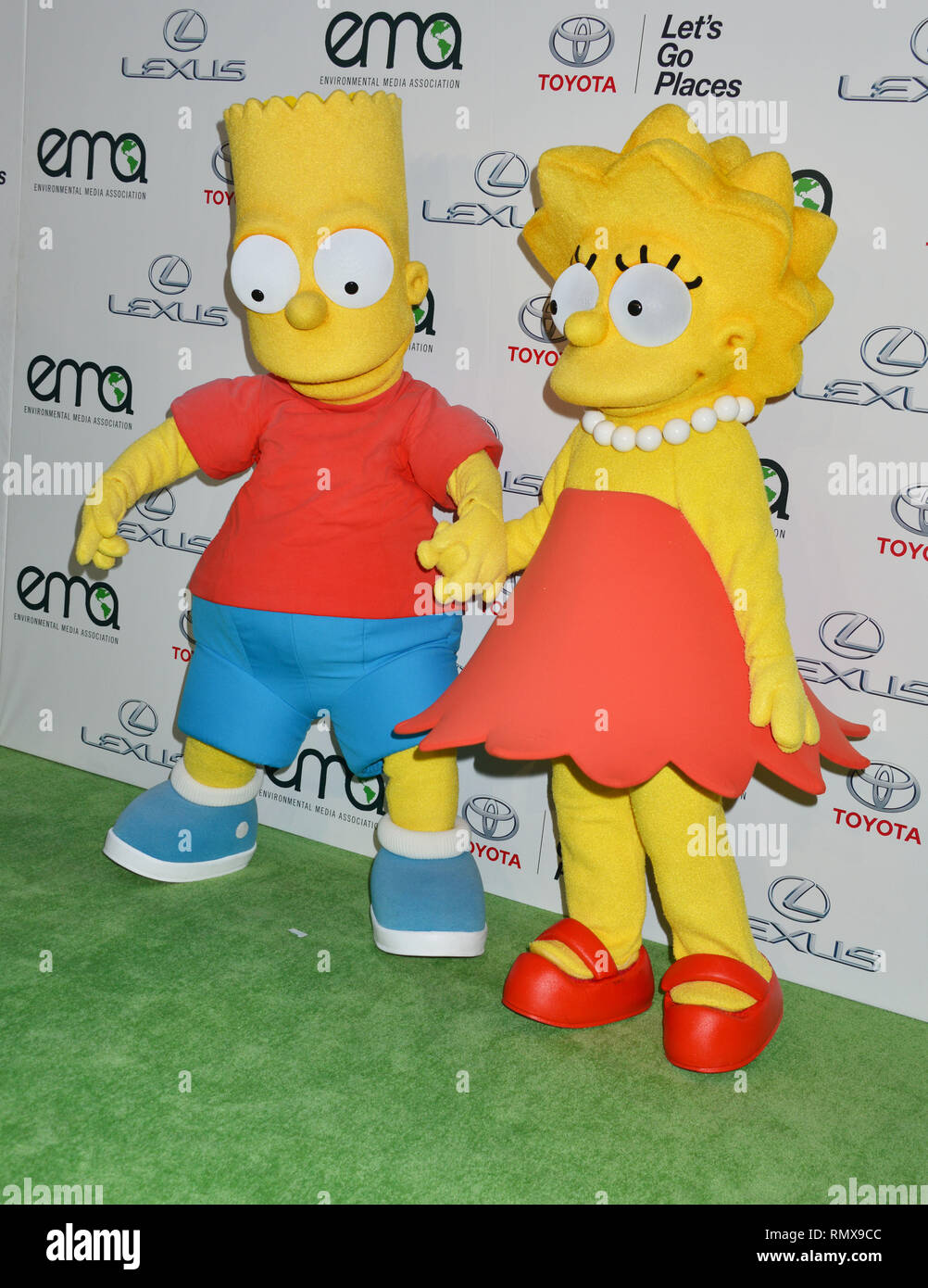 The Simpsons at the EMA 25th Annual EMA Awards 2015 on the Warner Bros ...