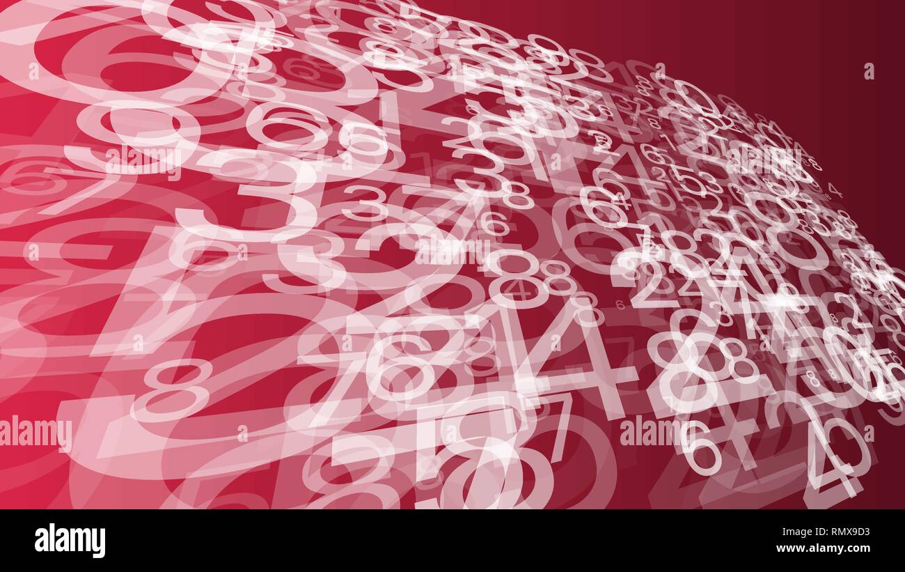 Big data digital transformation, abstract vector numbers Stock Vector ...