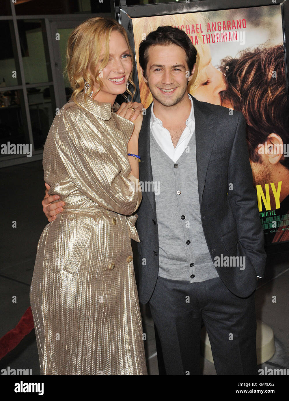 Uma Thurman and Michael Anganaro at the Ceremony Premiere at the ...