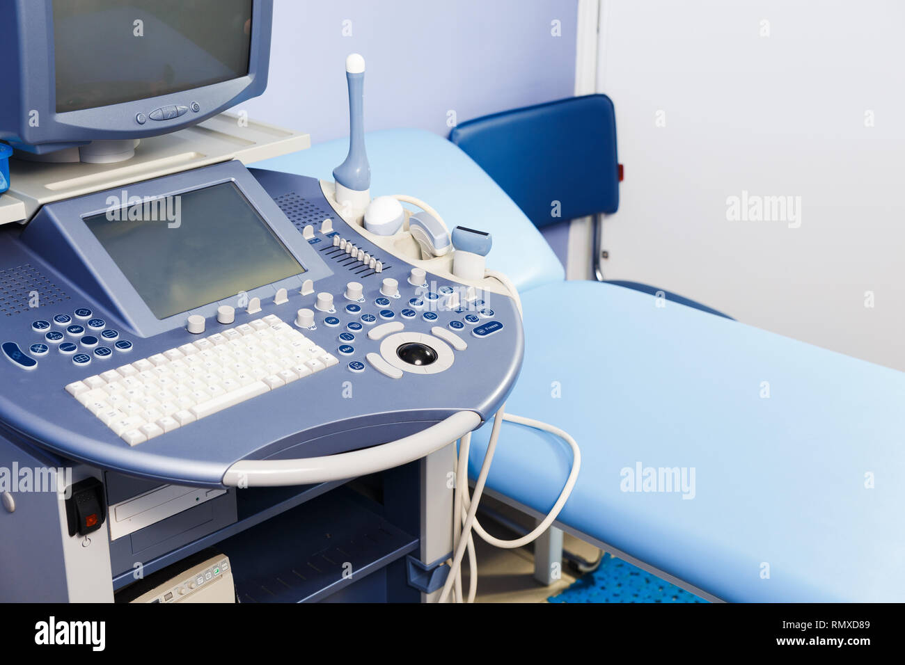 Medical ultrasound diagnostic machine ready to work Stock Photo - Alamy