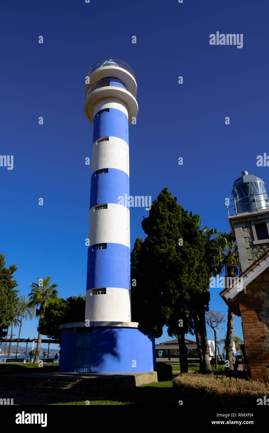 Blue Striped Lighthouses