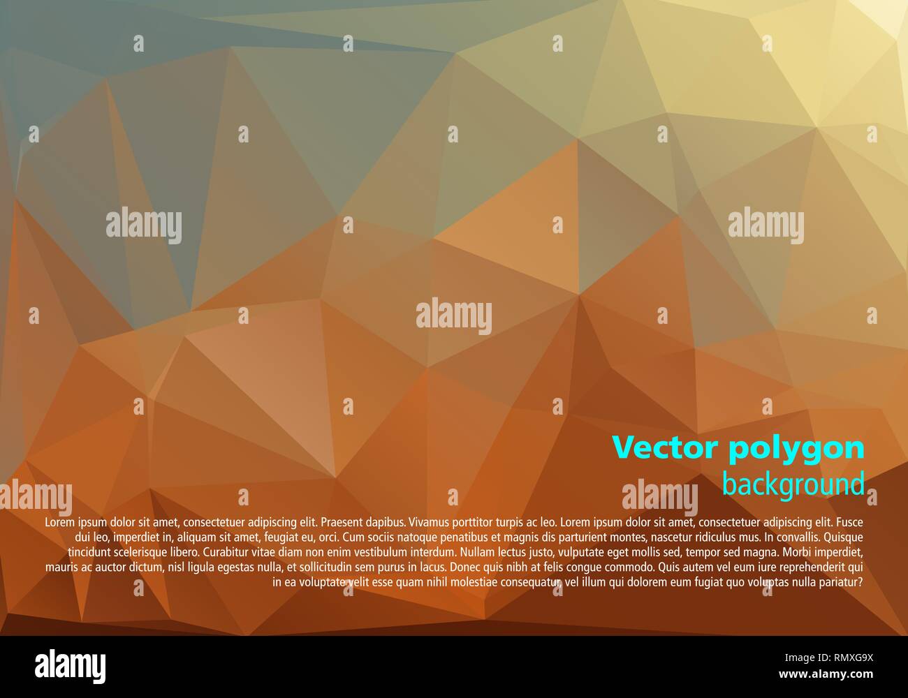 Polygon abstract vector background in orange and yellow color Stock Vector Image & Art - Alamy