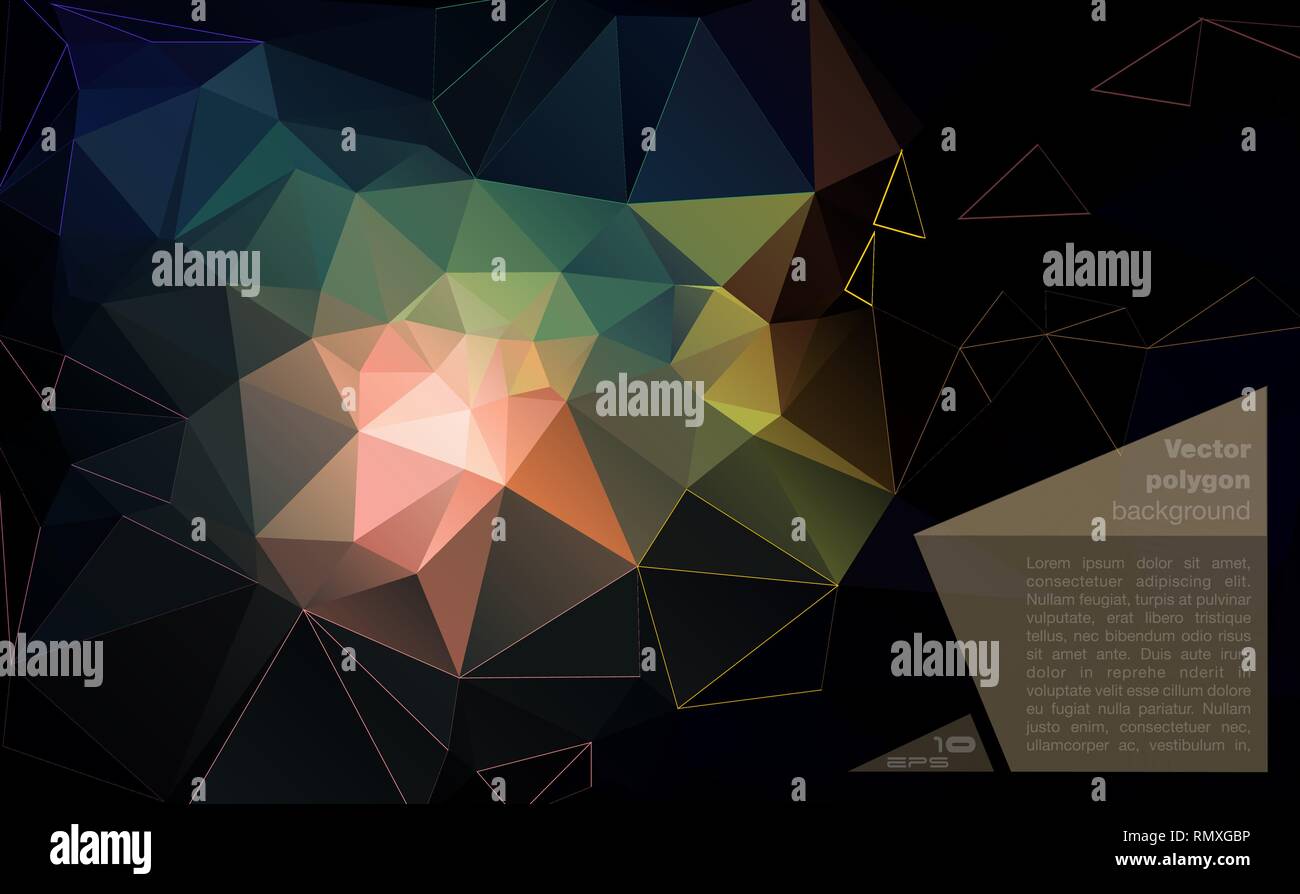 Polygon abstract vector background in pink and green color Stock Vector Image & Art - Alamy