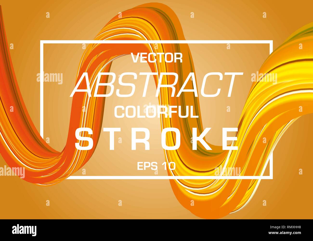 3d paint orange color splash Stock Vector Images - Alamy