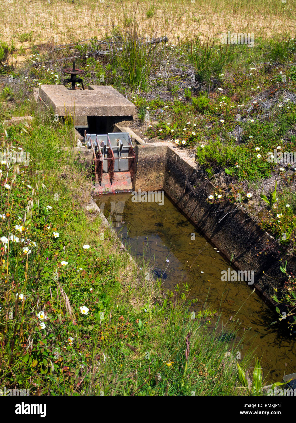 Types Of Irrigation Gates Water And Dam Gate In An Irrigation Canal