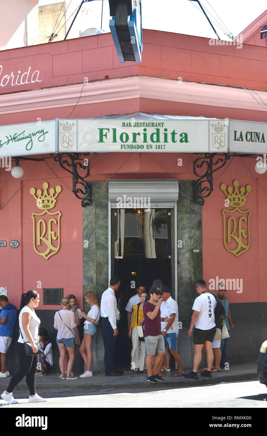 Havana Cuba - La Floridita - the famous restaurant bar is the ...