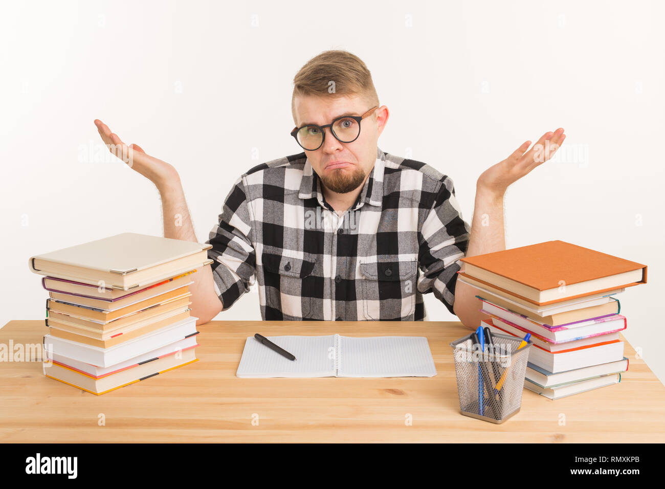 Confused student hi-res stock photography and images - Alamy