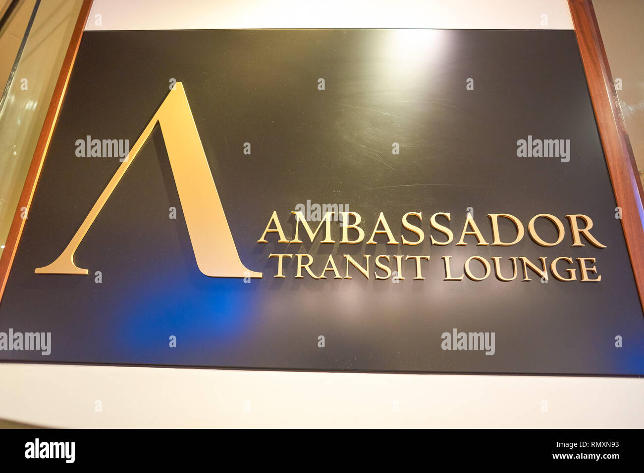 SINGAPORE - CIRCA AUGUST, 2016: Ambassador Transit Lounge at Singapore ...
