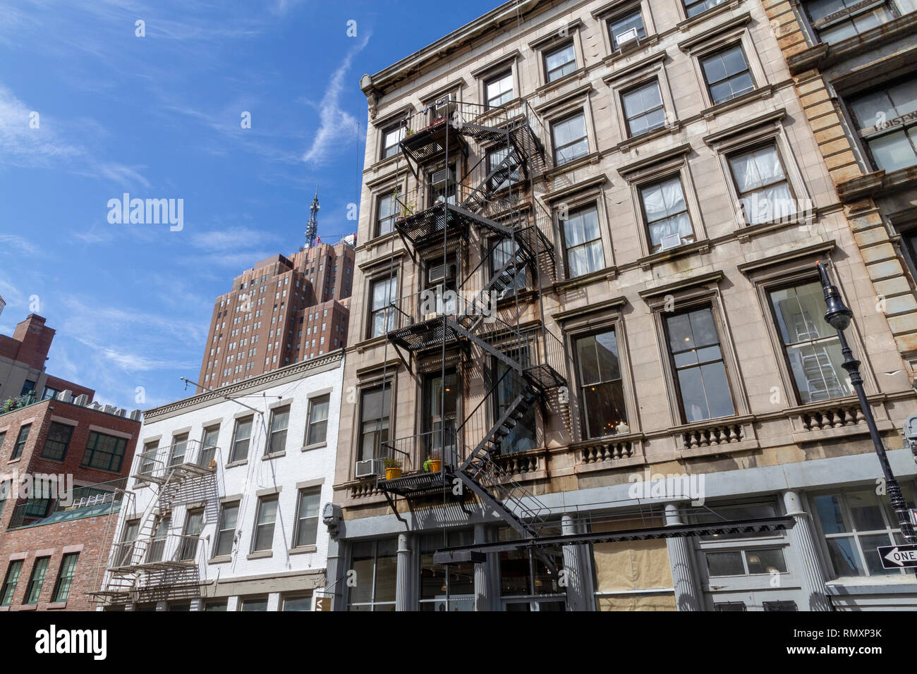 new york black Fire escape stairs-downtown back alley architecture ...