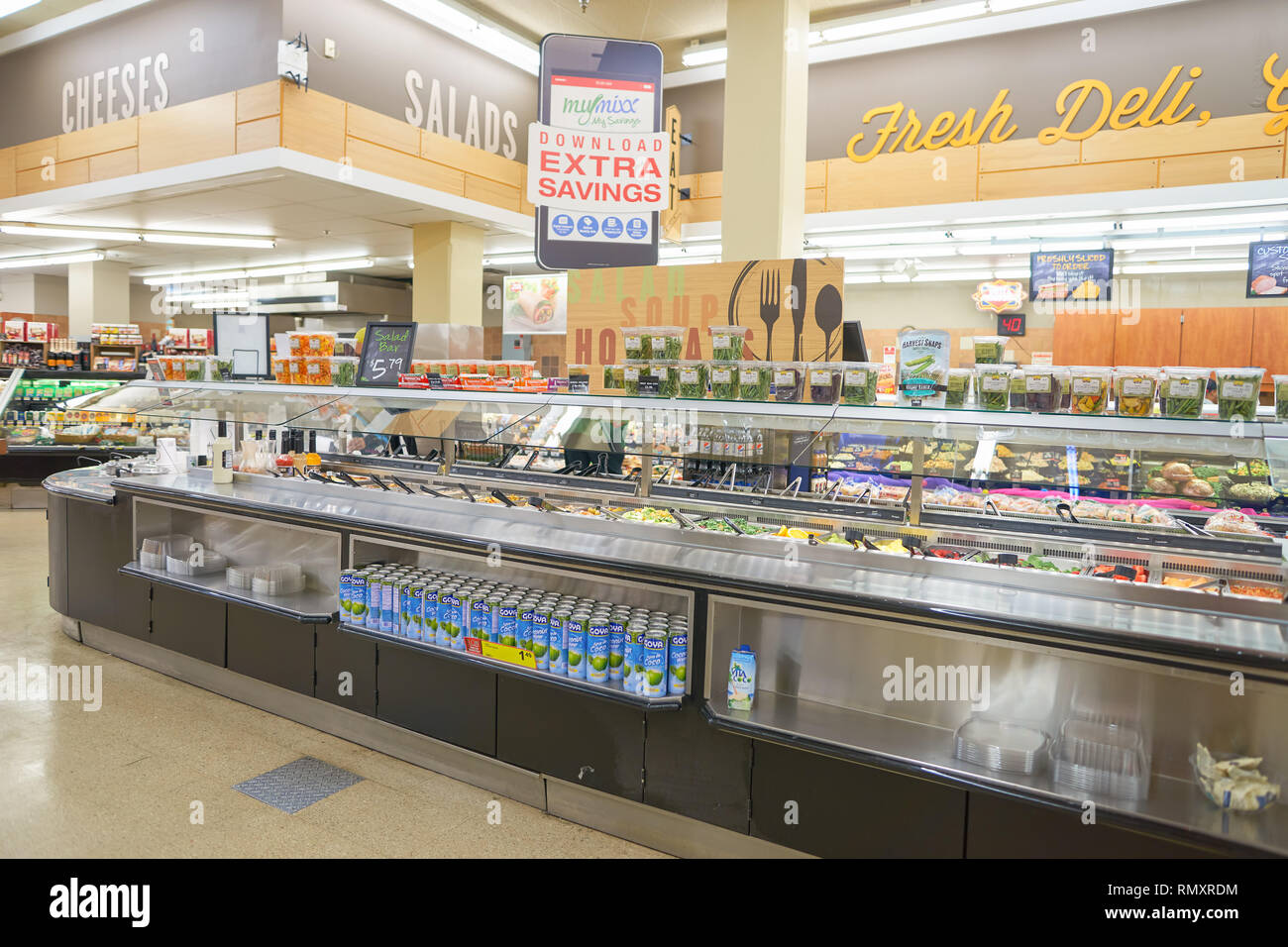CHICAGO, IL - CIRCA MARCH, 2016: inside Jewel-Osco store. Jewel-Osco is ...