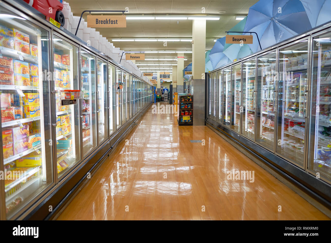CHICAGO, IL - CIRCA MARCH, 2016: inside Jewel-Osco store. Jewel-Osco is ...