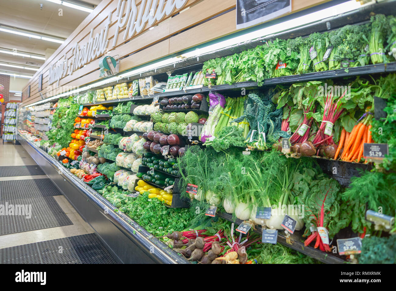 CHICAGO, IL - CIRCA MARCH, 2016: inside Jewel-Osco store. Jewel-Osco is ...