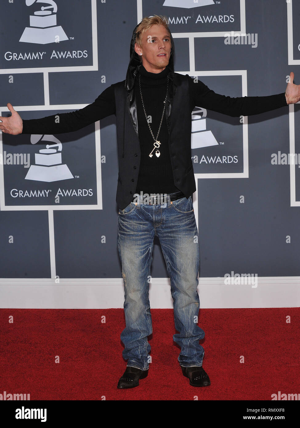 Aaron Carter 1328 - 52nd Annual GRAMMY Awards at the Covention Center ...