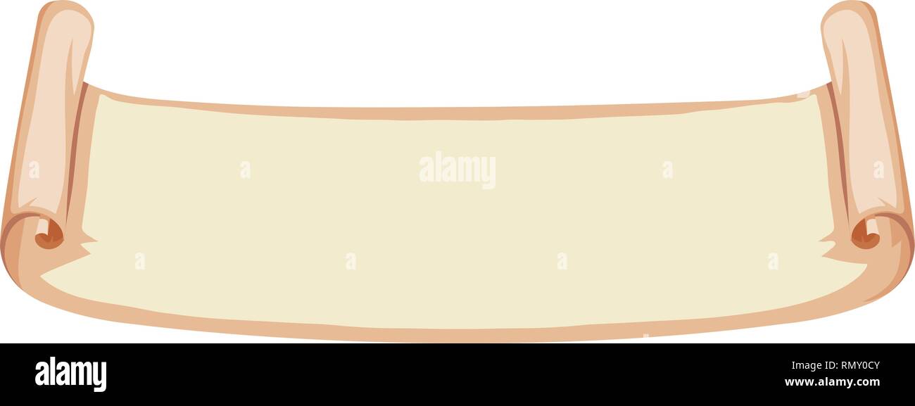 A paper roll banner illustration Stock Vector Image & Art - Alamy
