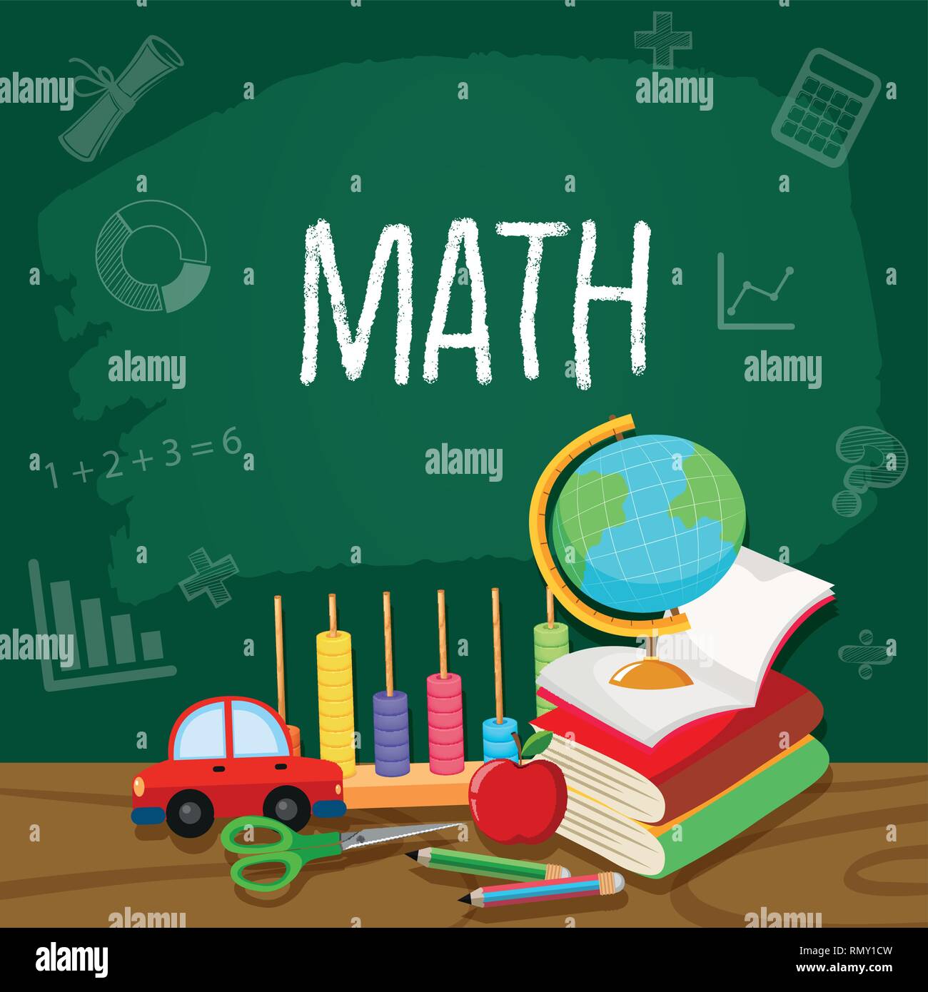 A Math Element Template Illustration Stock Vector Image & Art - Alamy