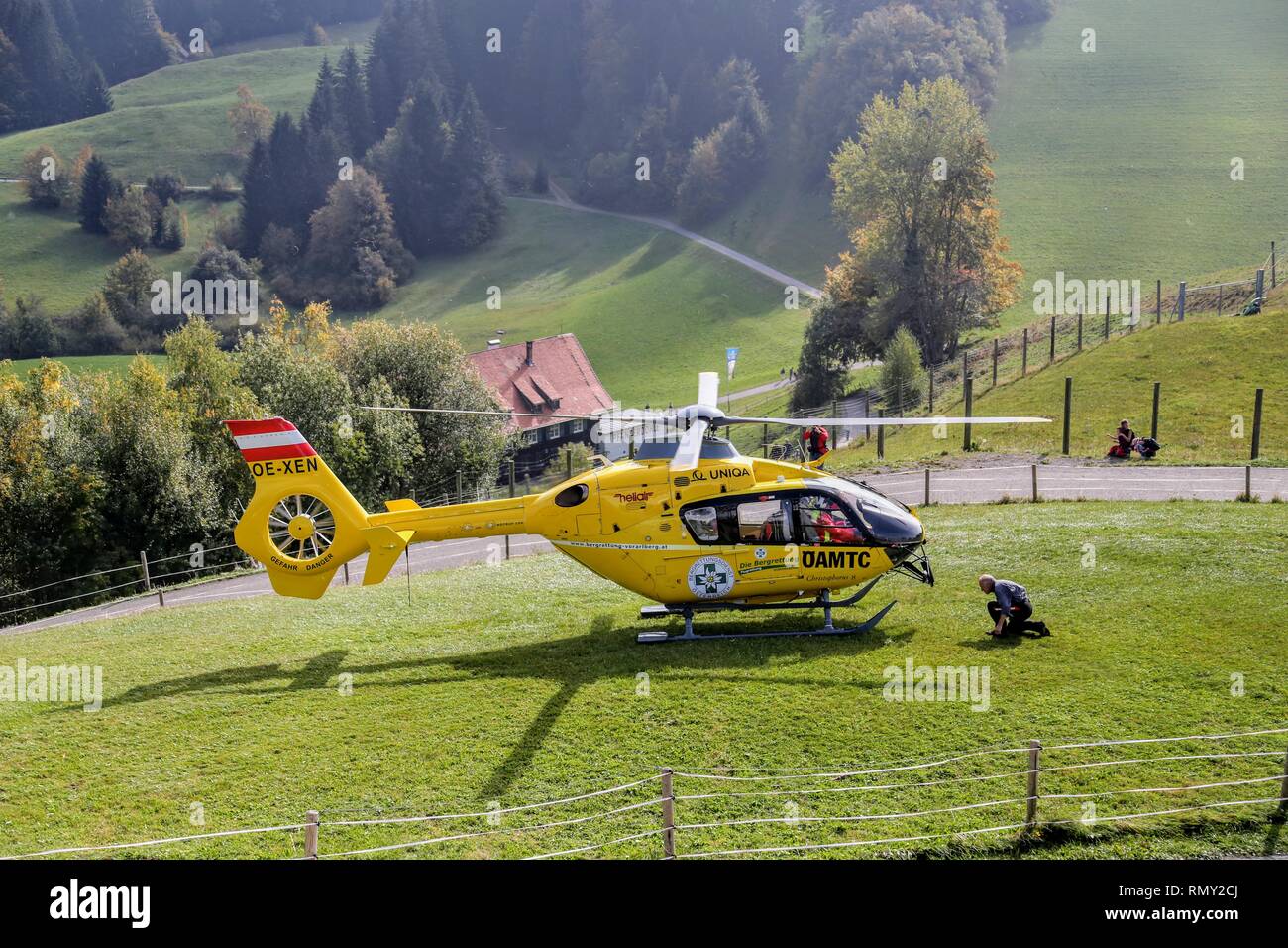 Austrian ÖAMTC Rescue Helicopter Stock Photo - Alamy
