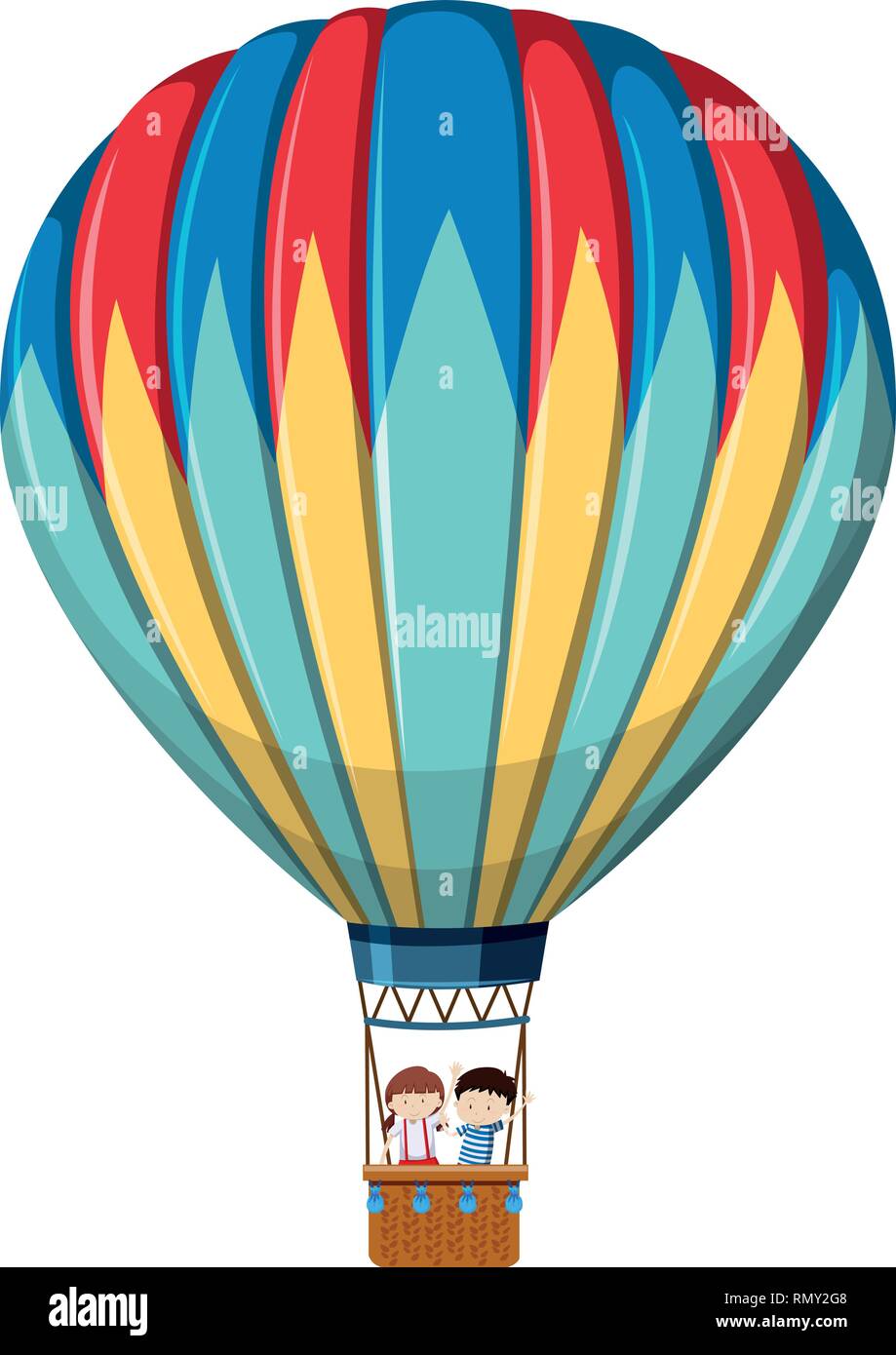 Isolated hot air balloon illustration Stock Vector Image & Art - Alamy