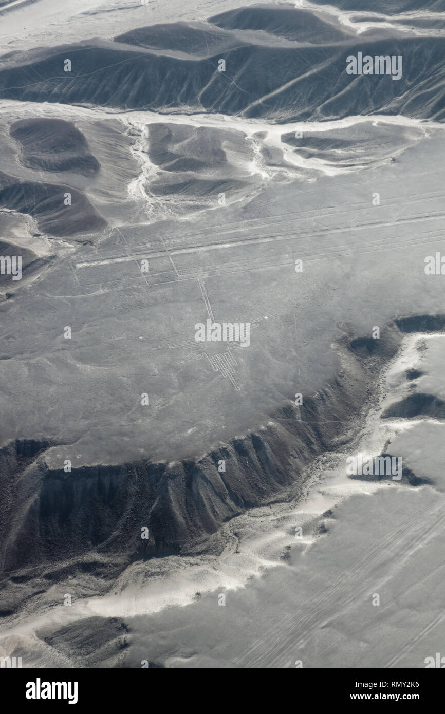 Nazca Desert with mysterous Nazca lines Stock Photo - Alamy