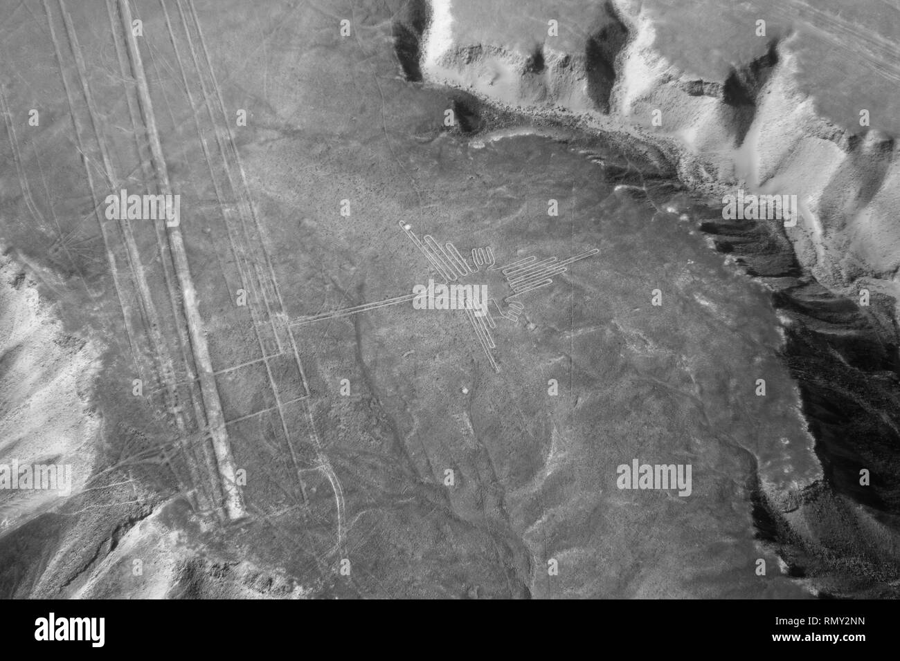 Nazca Desert with mysterous Nazca lines Stock Photo - Alamy