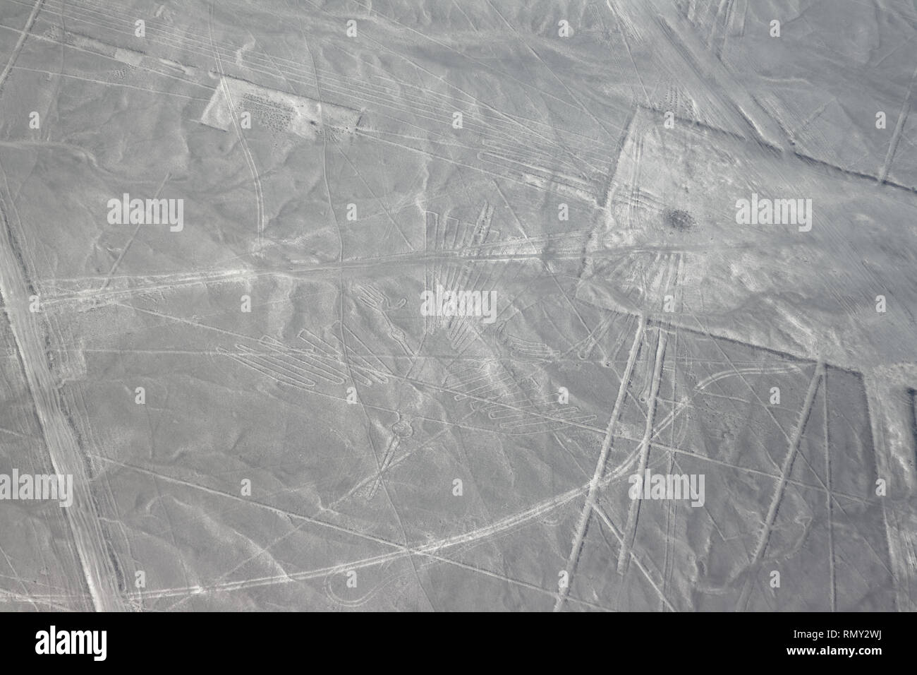 Nazca Desert with mysterous Nazca lines Stock Photo - Alamy