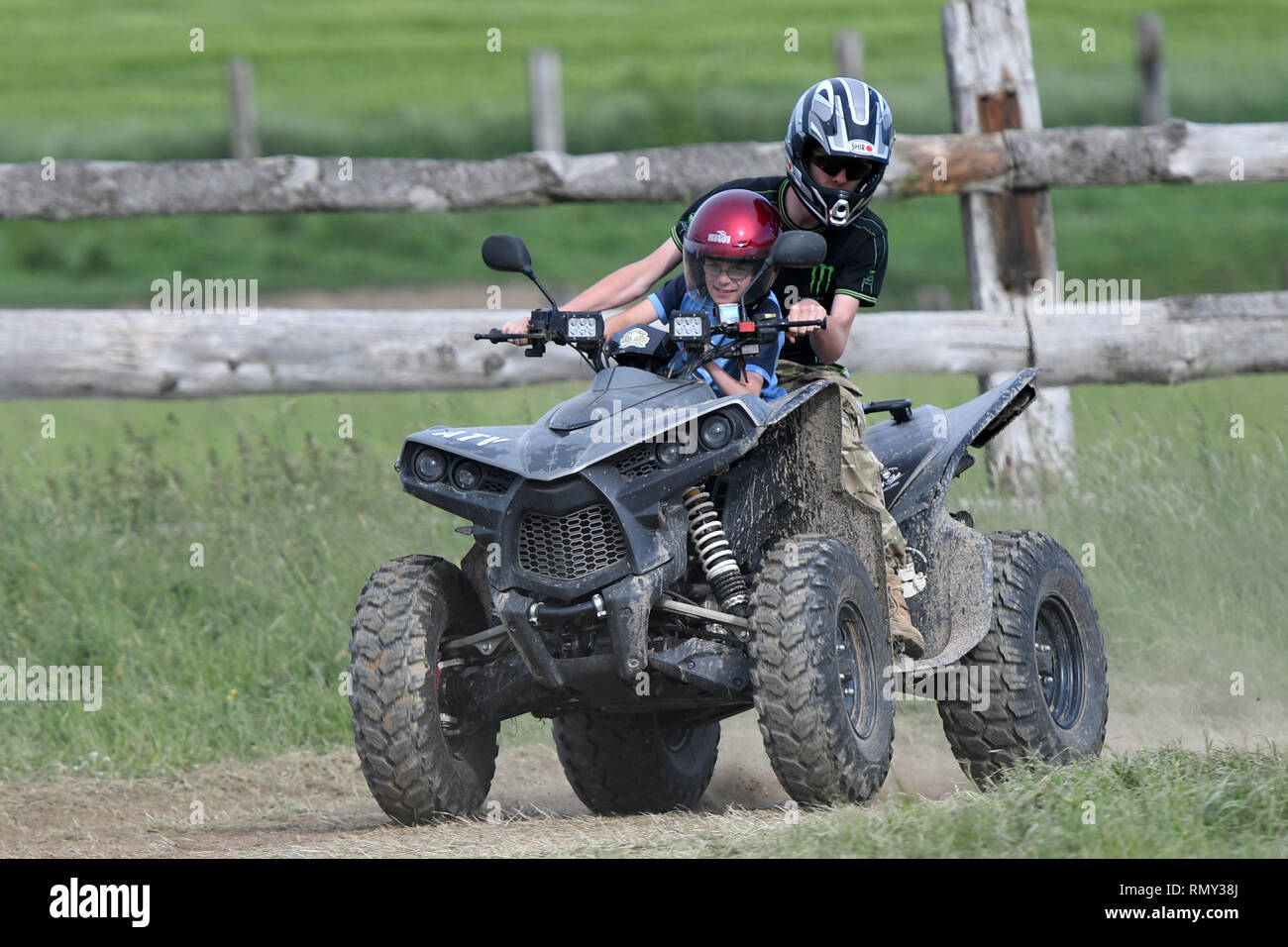 Riding a quad hi-res stock photography and images - Alamy