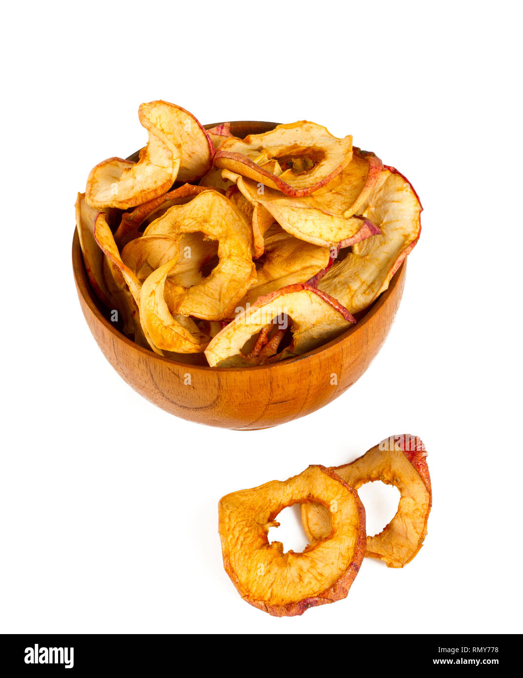 dried apples isolated on white Stock Photo - Alamy