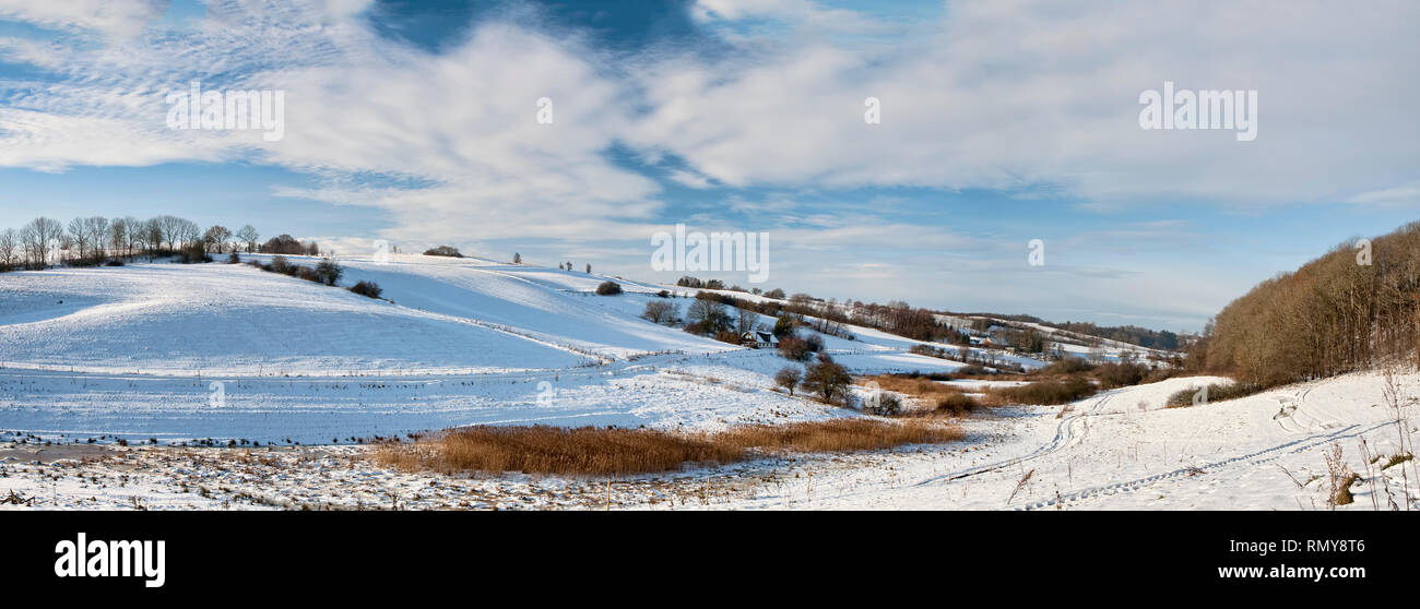 Winter landscape from the countryside. Panorama. Can be used as ...