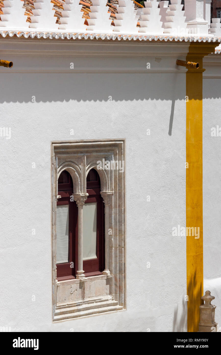 Window in the white face Stock Photo - Alamy