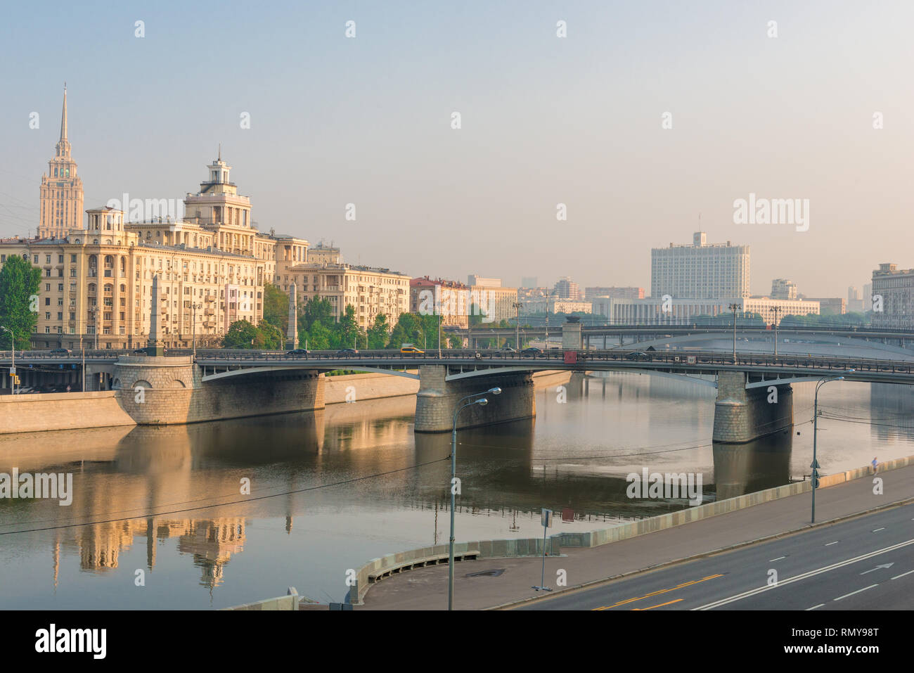 Modern moscow sunrise hi-res stock photography and images - Alamy
