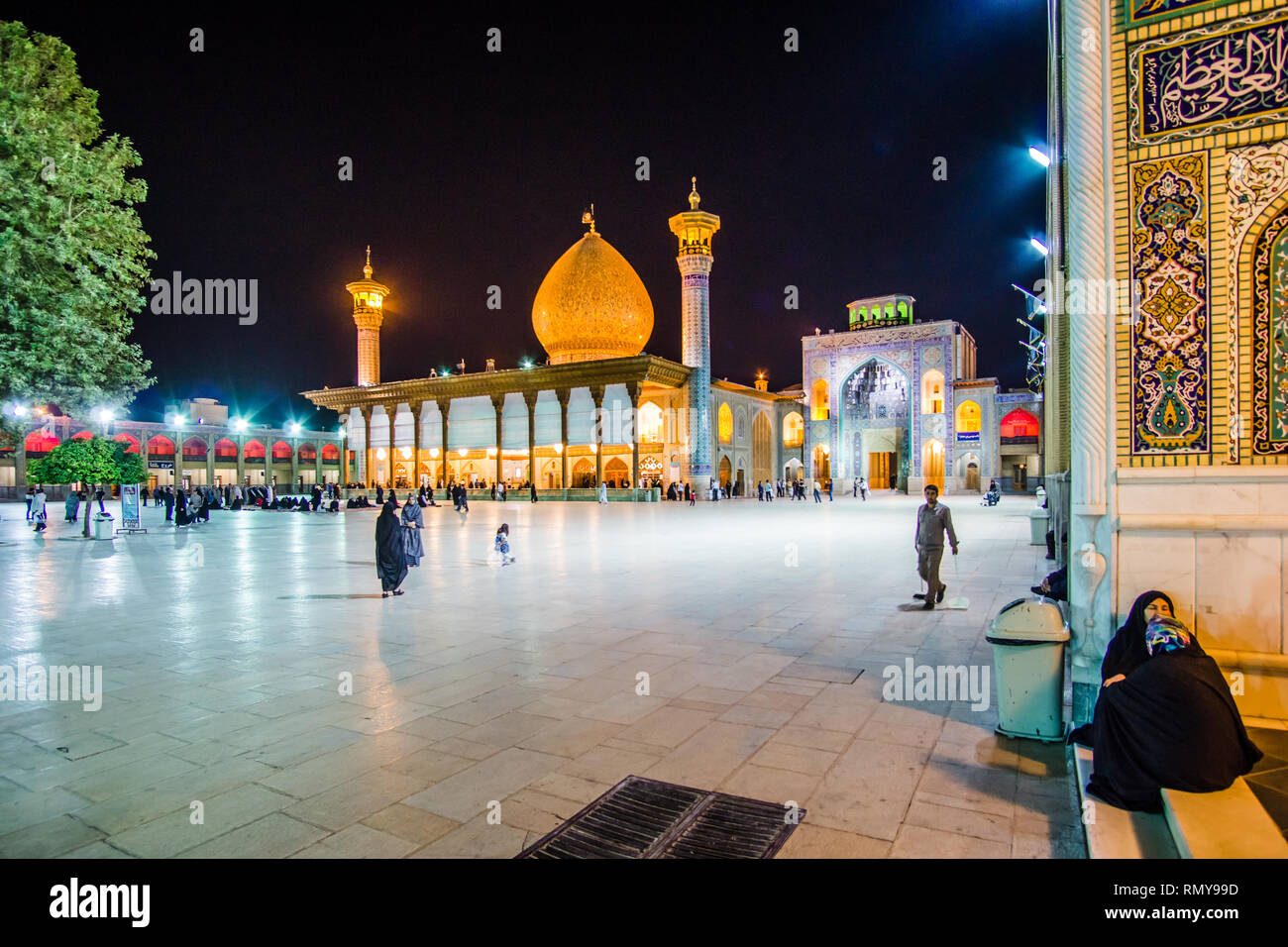 Shiraz, Iran 24th October 2017 - View on Shah Cheragh, a funerary ...
