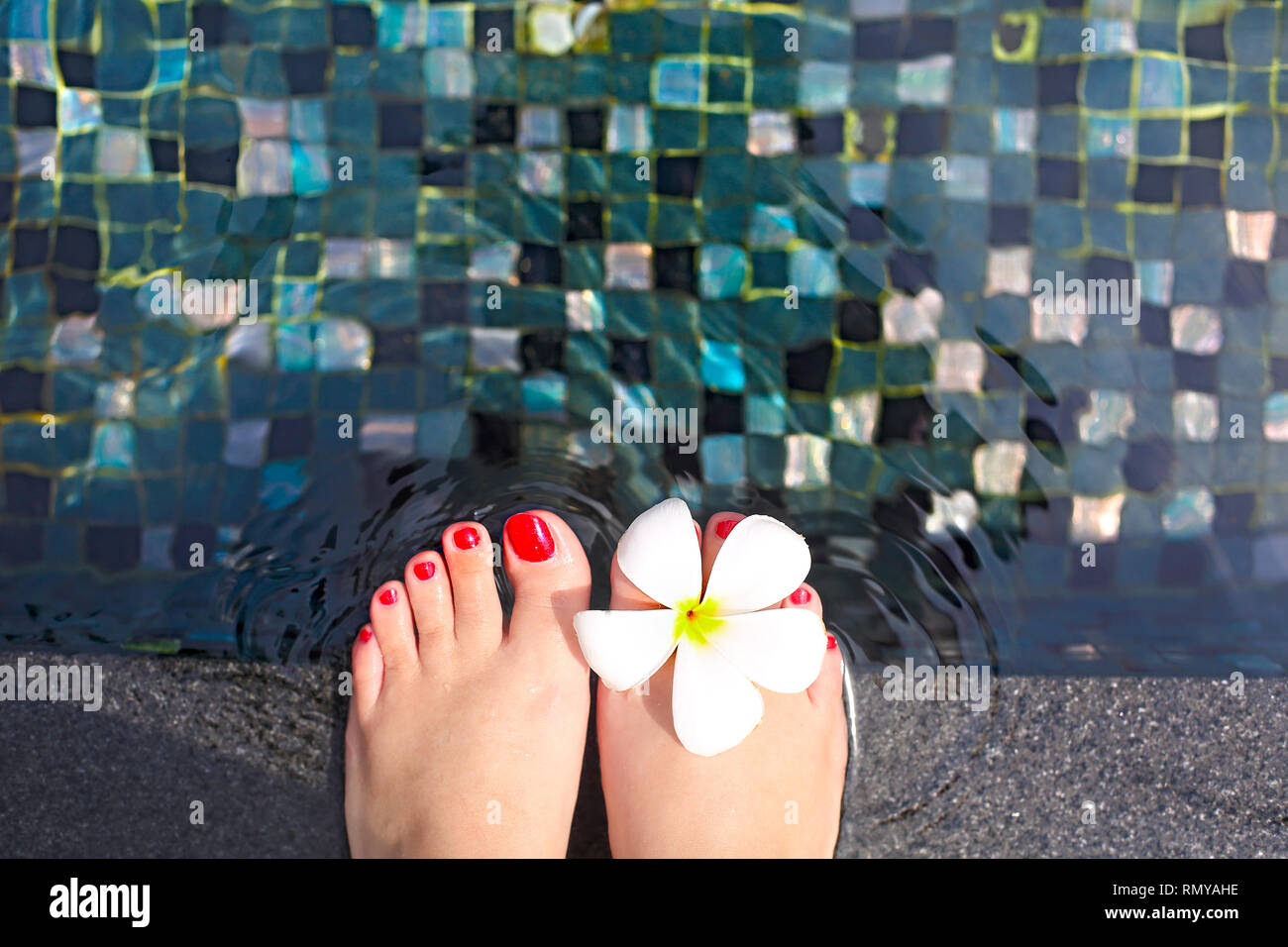 Beautiful female feet hi-res stock photography and images - Alamy