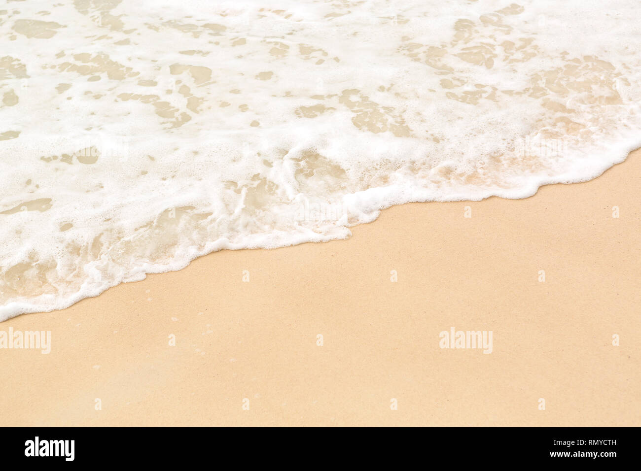 Tropical beach background with soft wave and white sand Stock Photo - Alamy