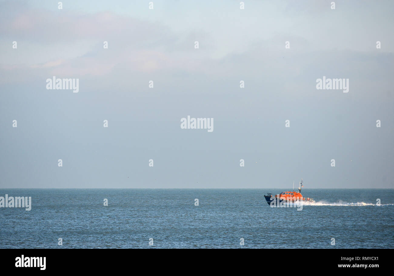 Blue lifeboat hi-res stock photography and images - Alamy