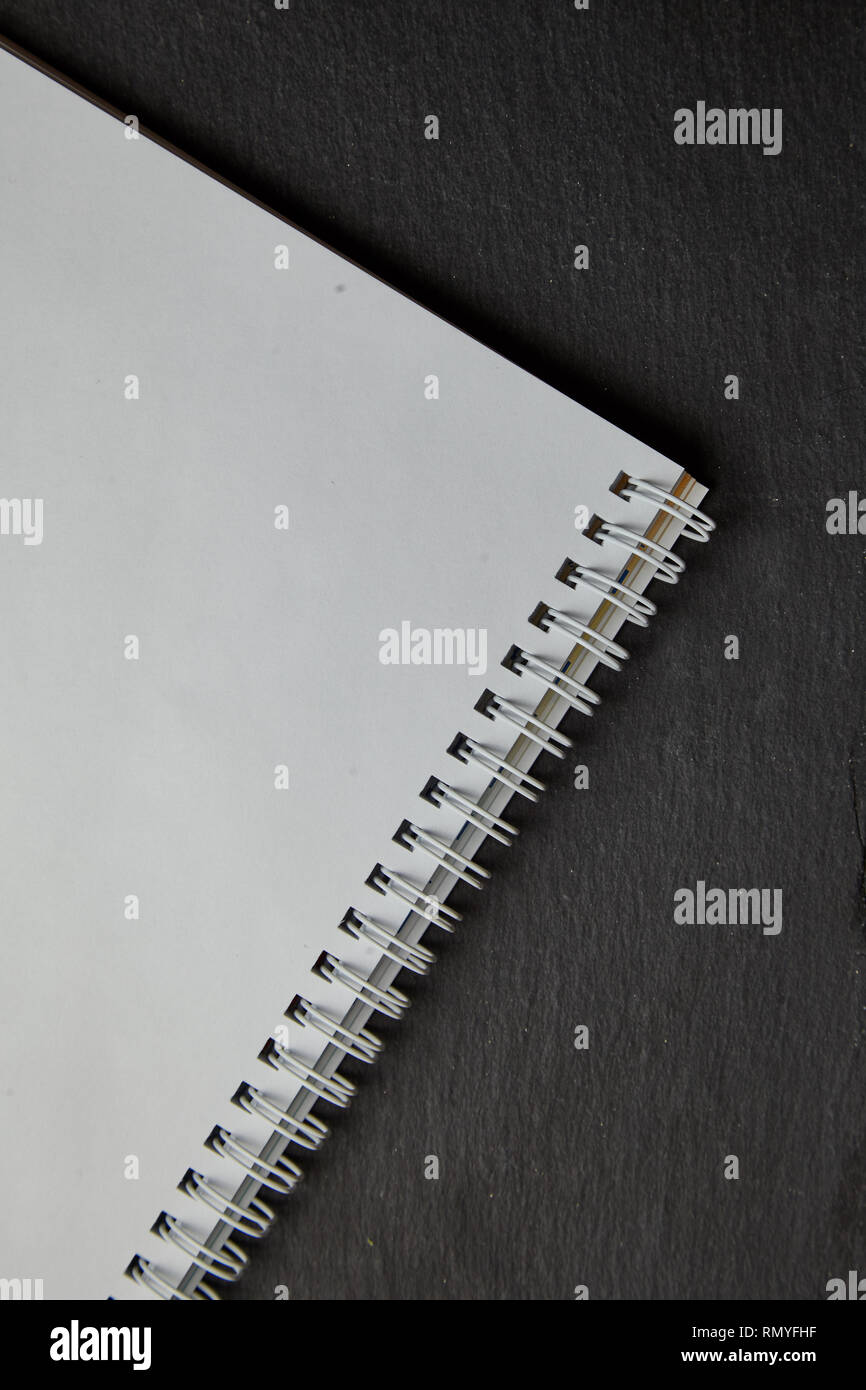White spiral notebook hi-res stock photography and images - Alamy