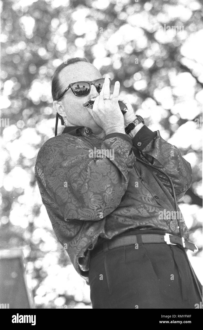 Singer Kim Wilson of the Fabulous Thunderbirds is shown performing on ...