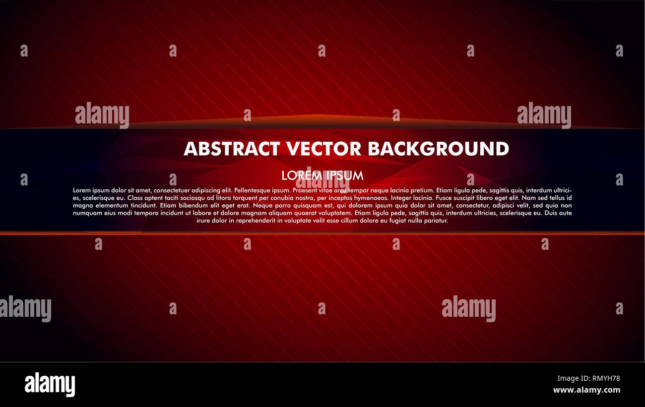 Vector abstract red background with line for text Stock Vector Image ...