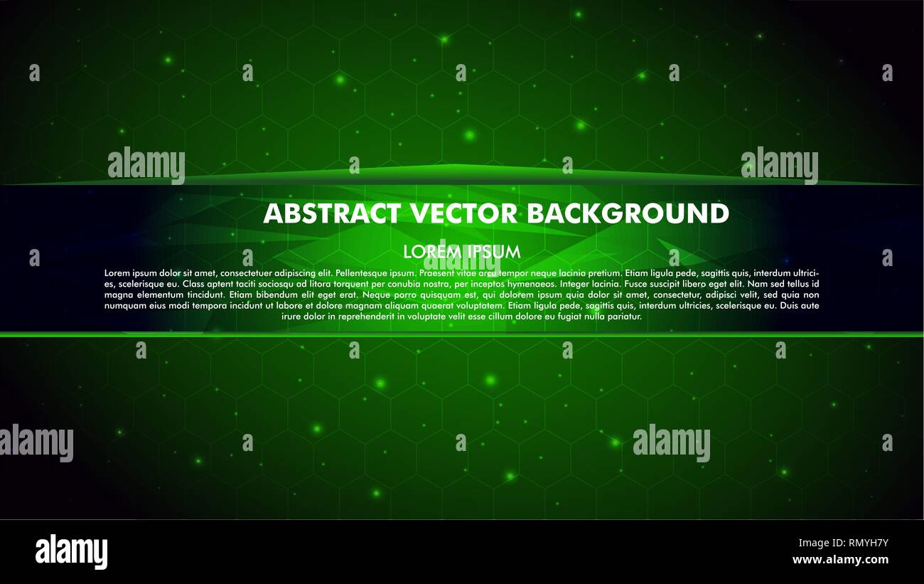 Vector abstract green background with line for text Stock Vector Image ...