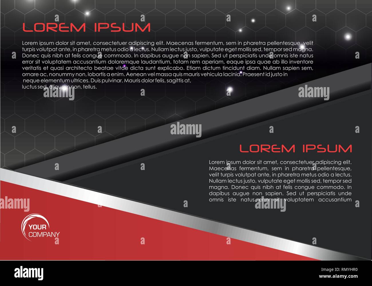 Vector abstract colorful background with red triangle Stock Vector ...