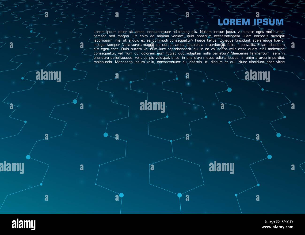 Vector hi-tech abstract colorful background in blue color Stock Vector ...