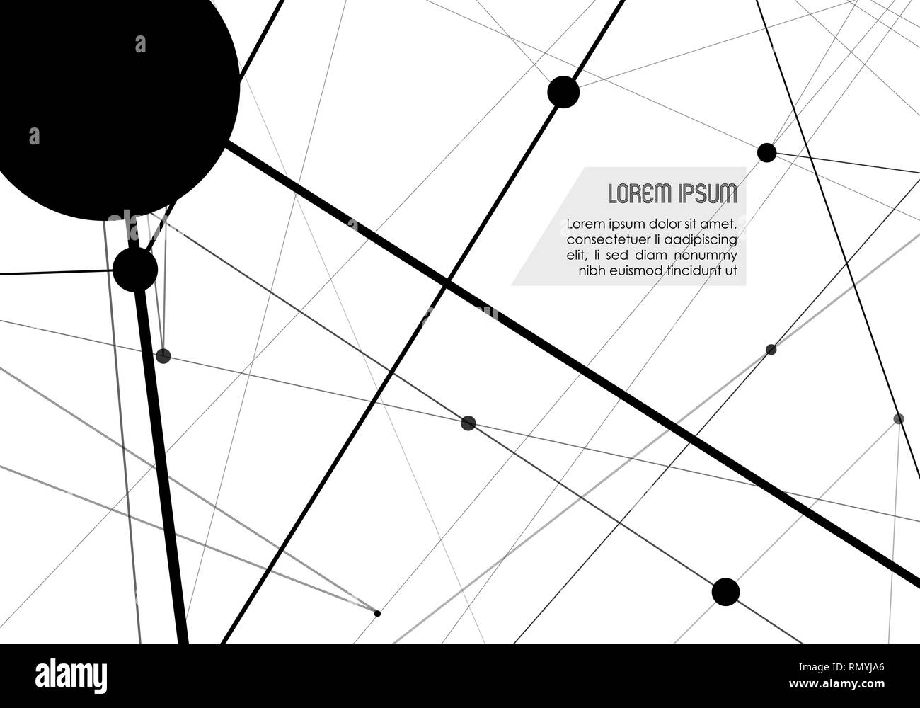 Background abstract digital dots gradient Black and White Stock Photos ...