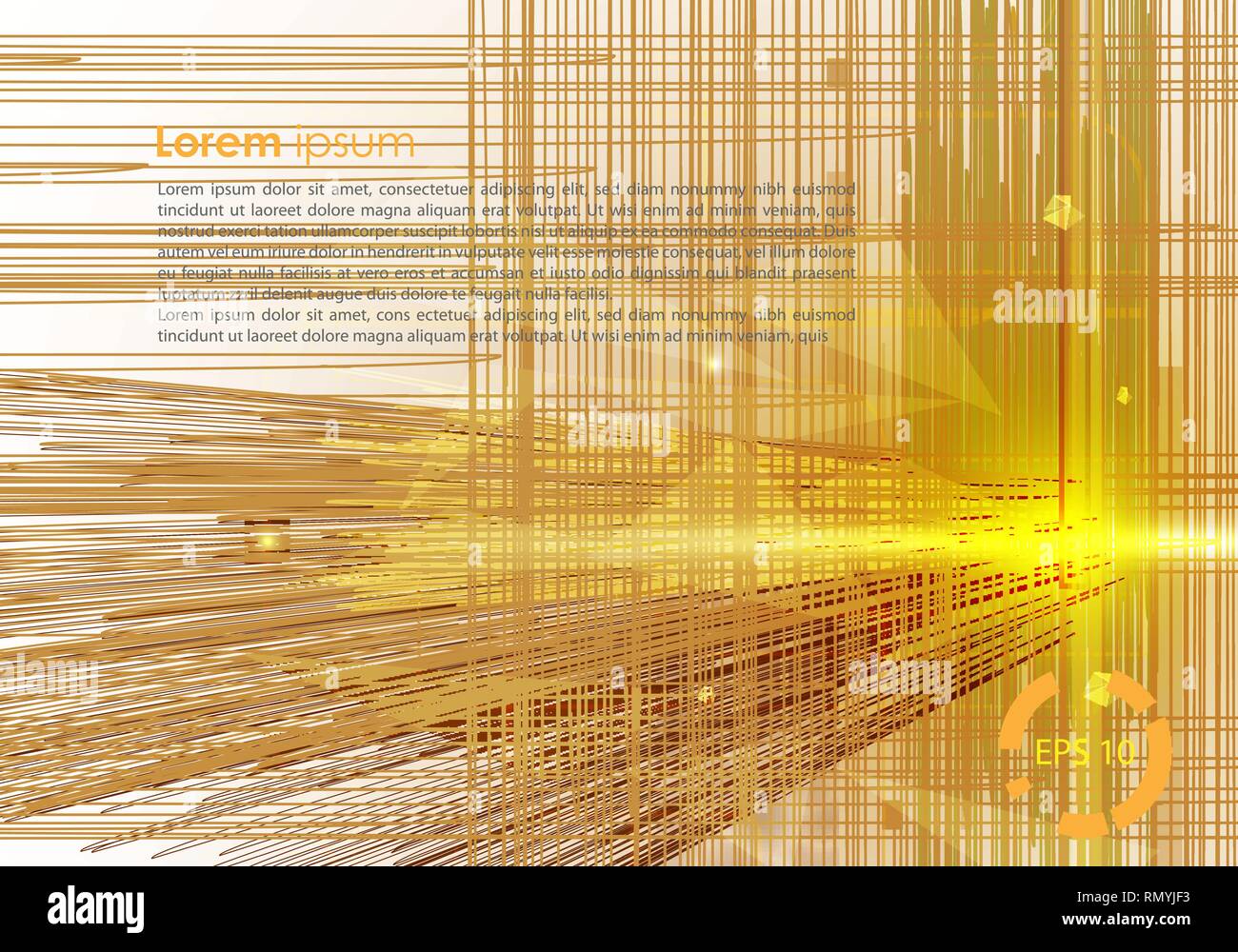 Vector abstract background with yellow texture and lines Stock Vector ...