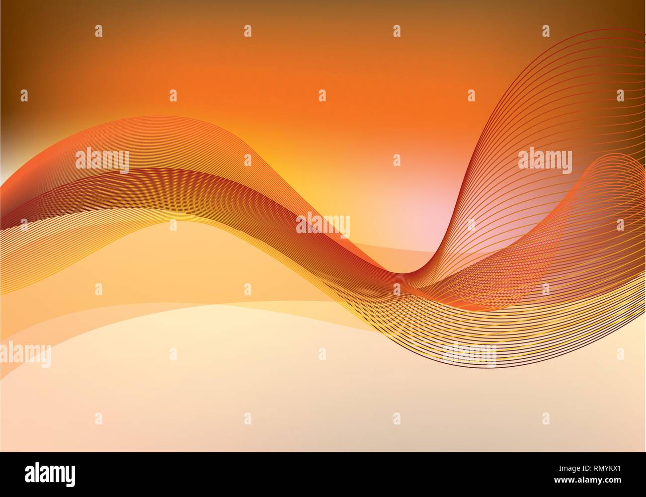 Abstract wave vector background in brown color Stock Vector Image & Art ...