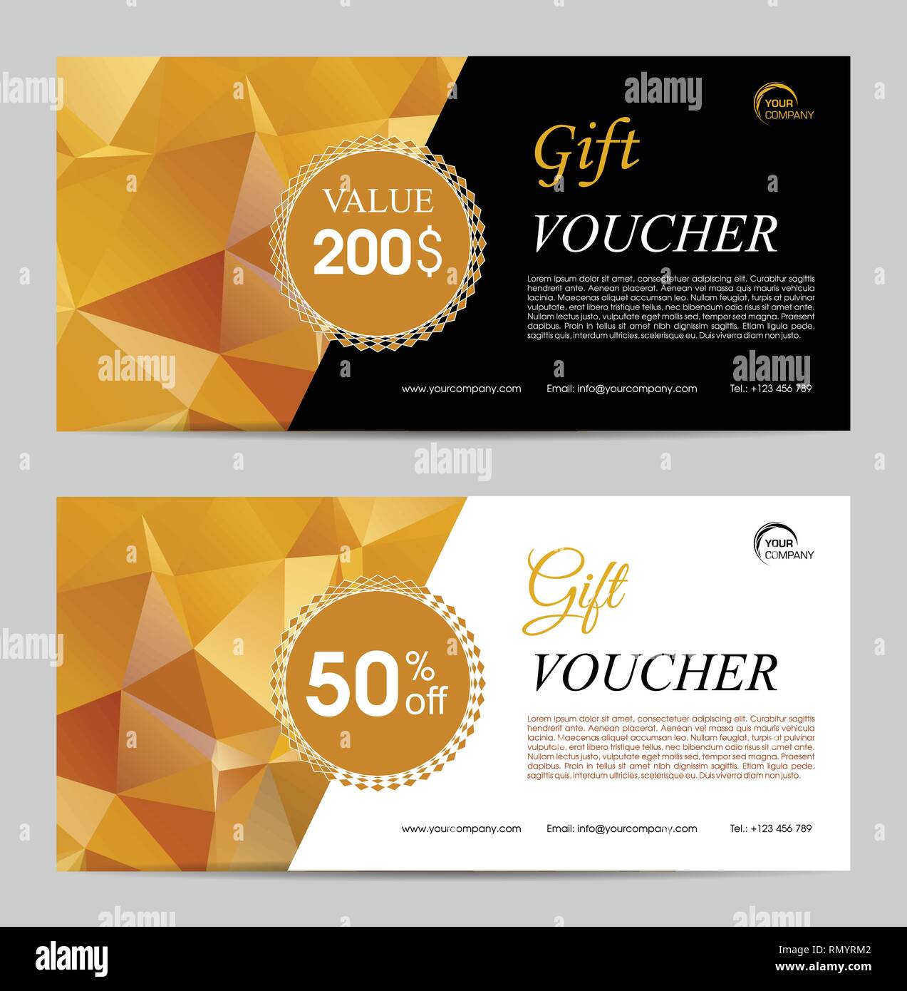 Gold polygonal hi-res stock photography and images - Alamy